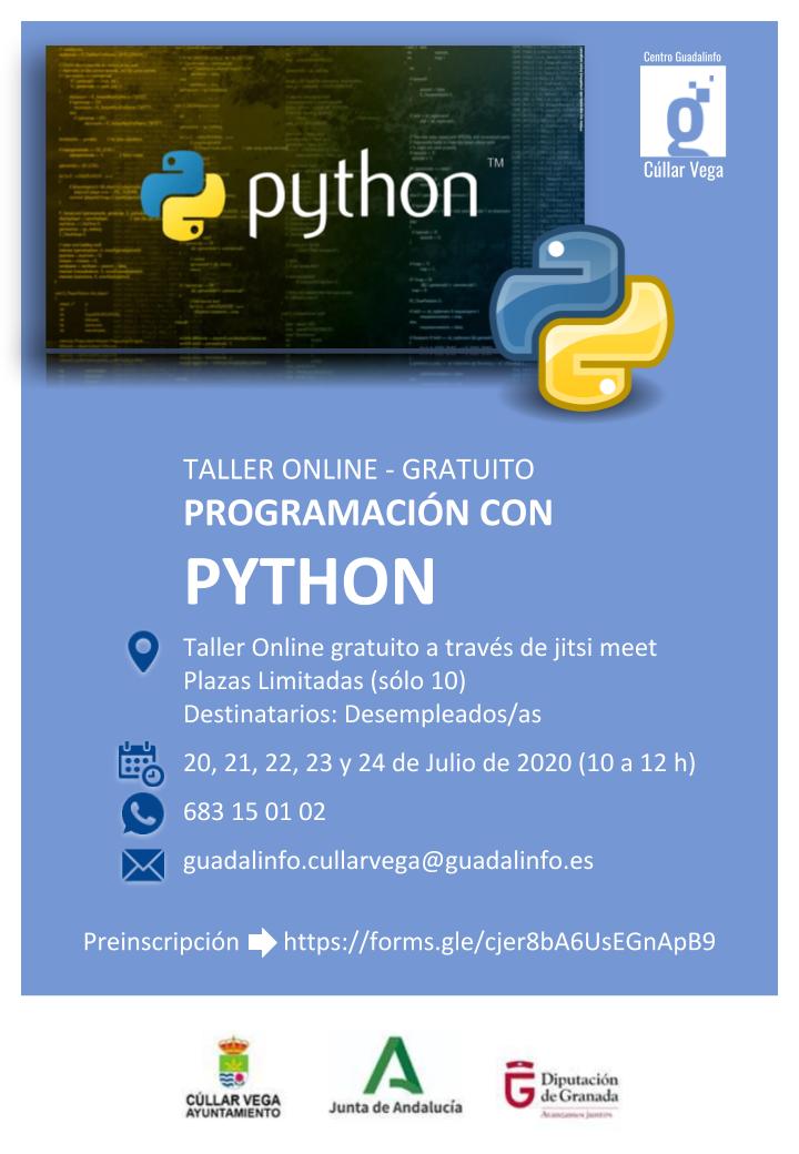 Taller para Desempleados/as de Programación con PYTHON - Ayto. Cúllar Vega