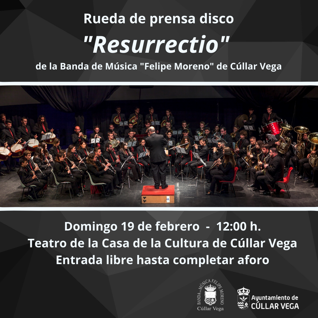 Rueda de prensa para la presentación del Disco "Resurrectio" de la Banda de Música "Felipe ...